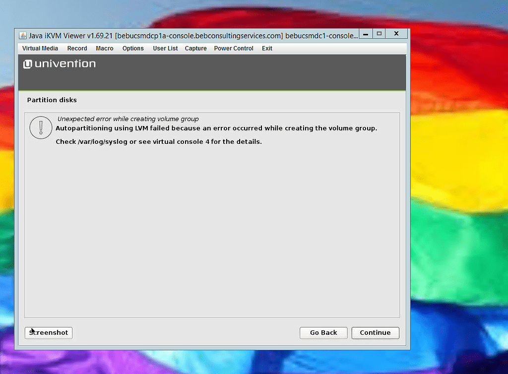 Cant Install Ucs Ucs Univention Corporate Server Univention Help