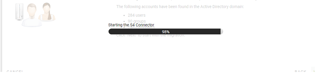 Active Directory Takeover Stalled On 98 Ucs Univention Corporate Server Univention Help
