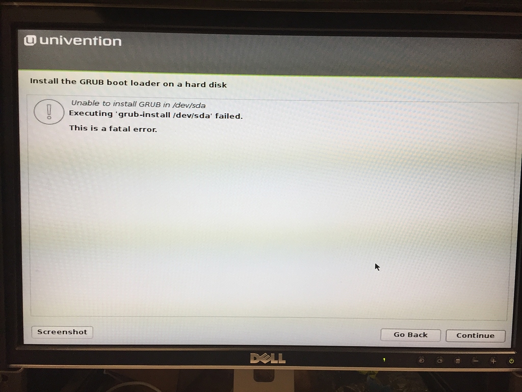 New Ucs 4 2 Install Fails At Grub Ucs Univention Corporate Server Univention Help