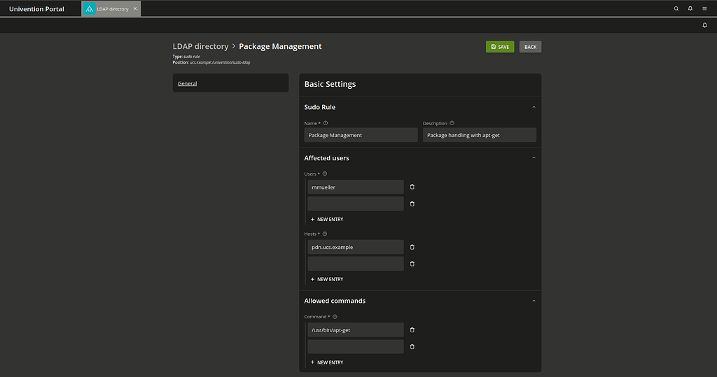 Cool Solution - Setup sudo with ldap on multiserver environments - Cool Solutions - Univention Help