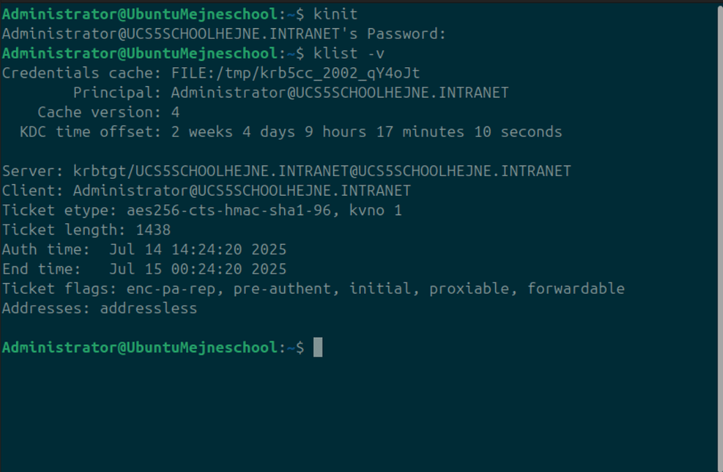 Problem:Ubuntu Clients - Warning: encryption type arcfour-hmac used for ...