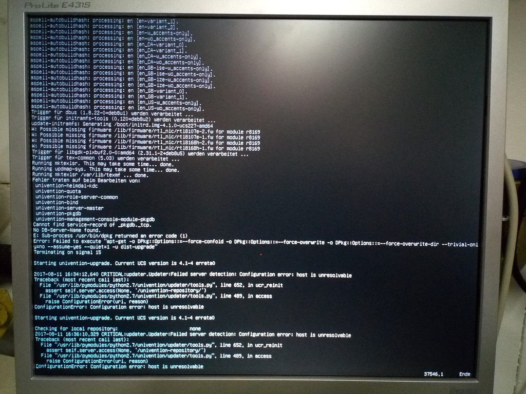 Update To 4 2 Fails Ucs Univention Corporate Server Univention Help